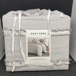 Dkny | Bedding | Dkny Pure Fringe Stripe King 3 Piece Duvet Set | Poshmark